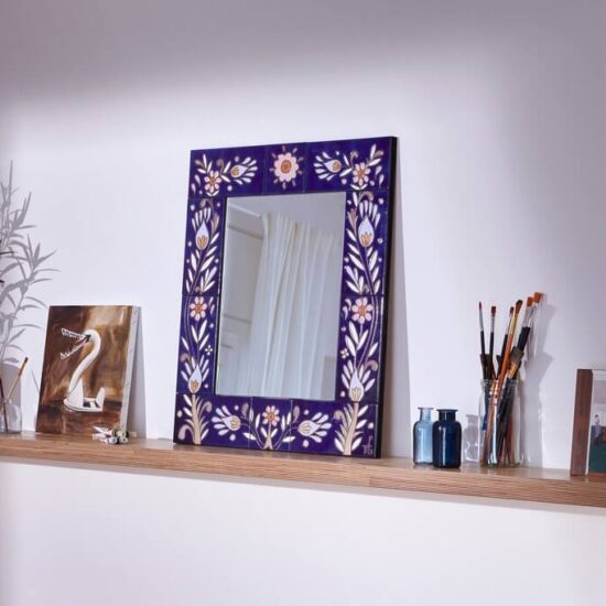 Handpainted Ceramic Mirror - Valsamakis Ceramics
